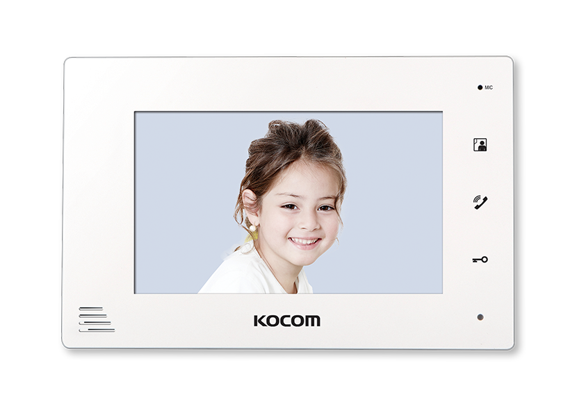 Kocom Audio Video intercom KCV-D372(D1) with KC-MC32 door camera